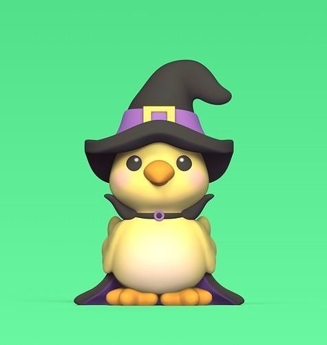 Witch Bird 3D model 3D printable | CGTrader