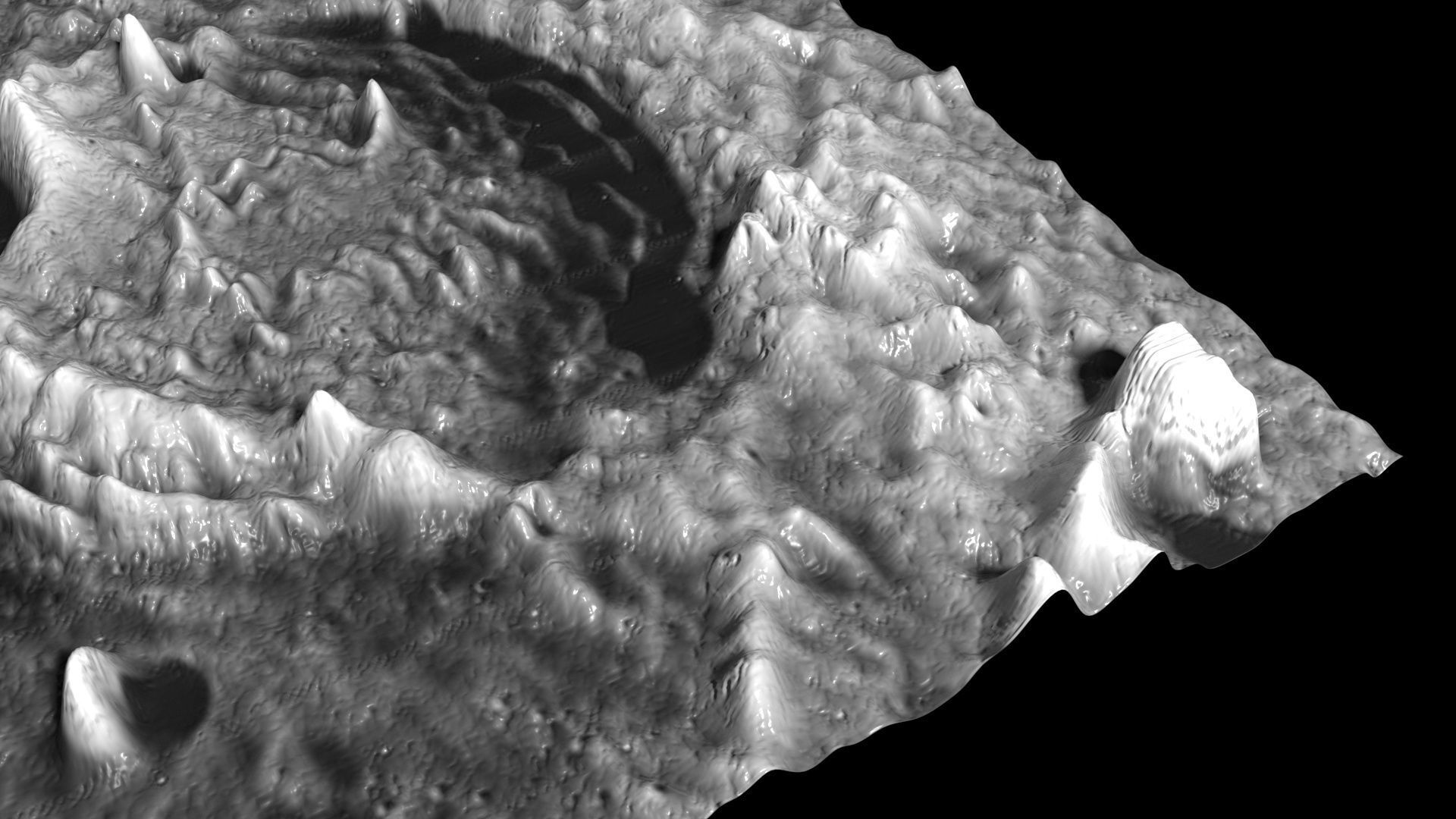 Thebit Lunar Crater 3D model | CGTrader