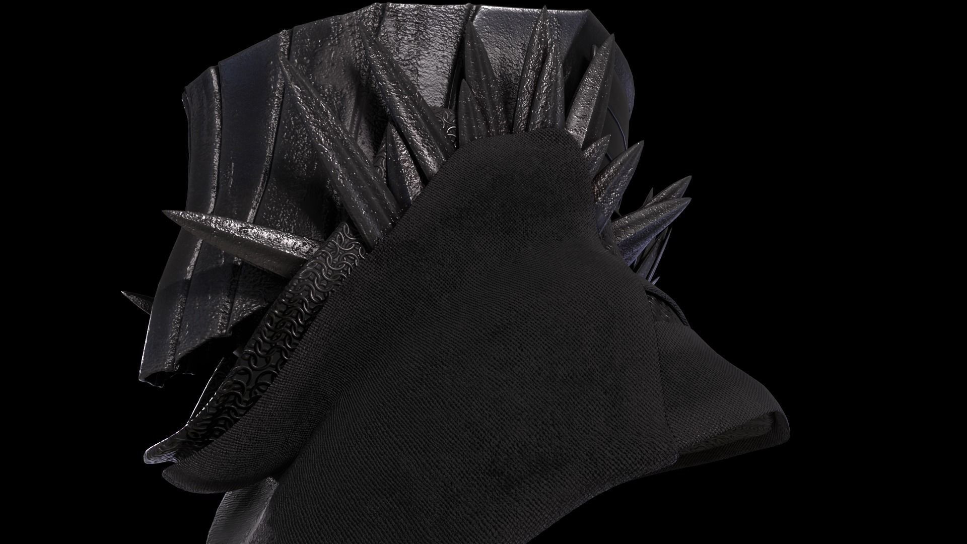 3D model Medieval dark fantasy head armor VR / AR / low-poly | CGTrader