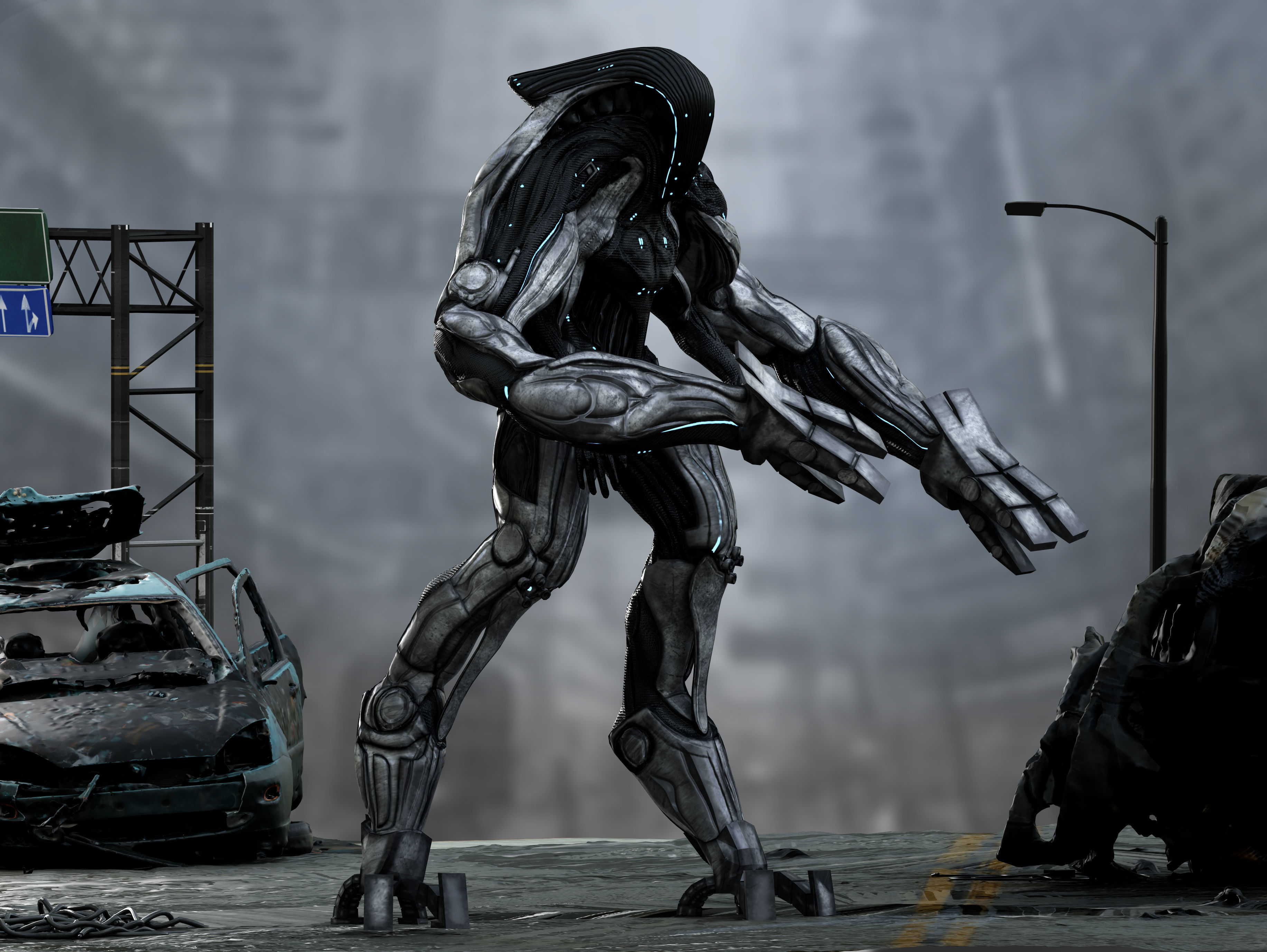 3D model Alien Exosuit VR / AR / low-poly rigged | CGTrader