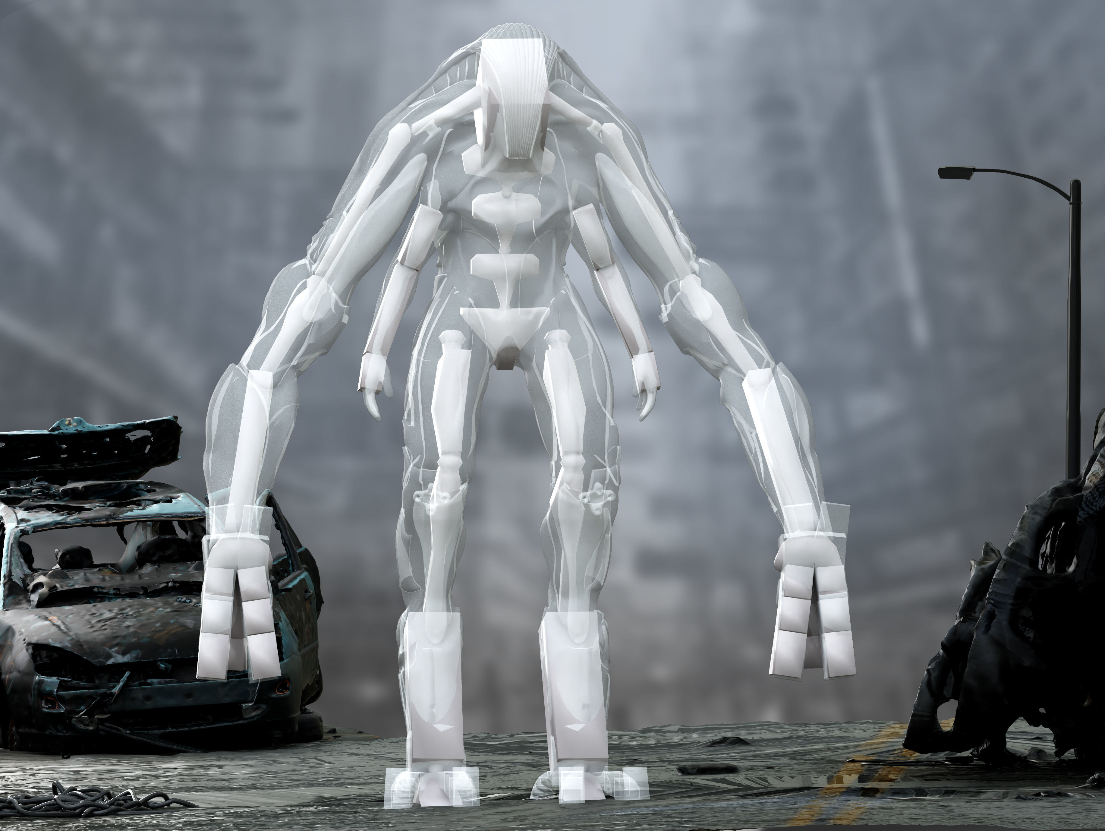 3D model Alien Exosuit VR / AR / low-poly rigged | CGTrader