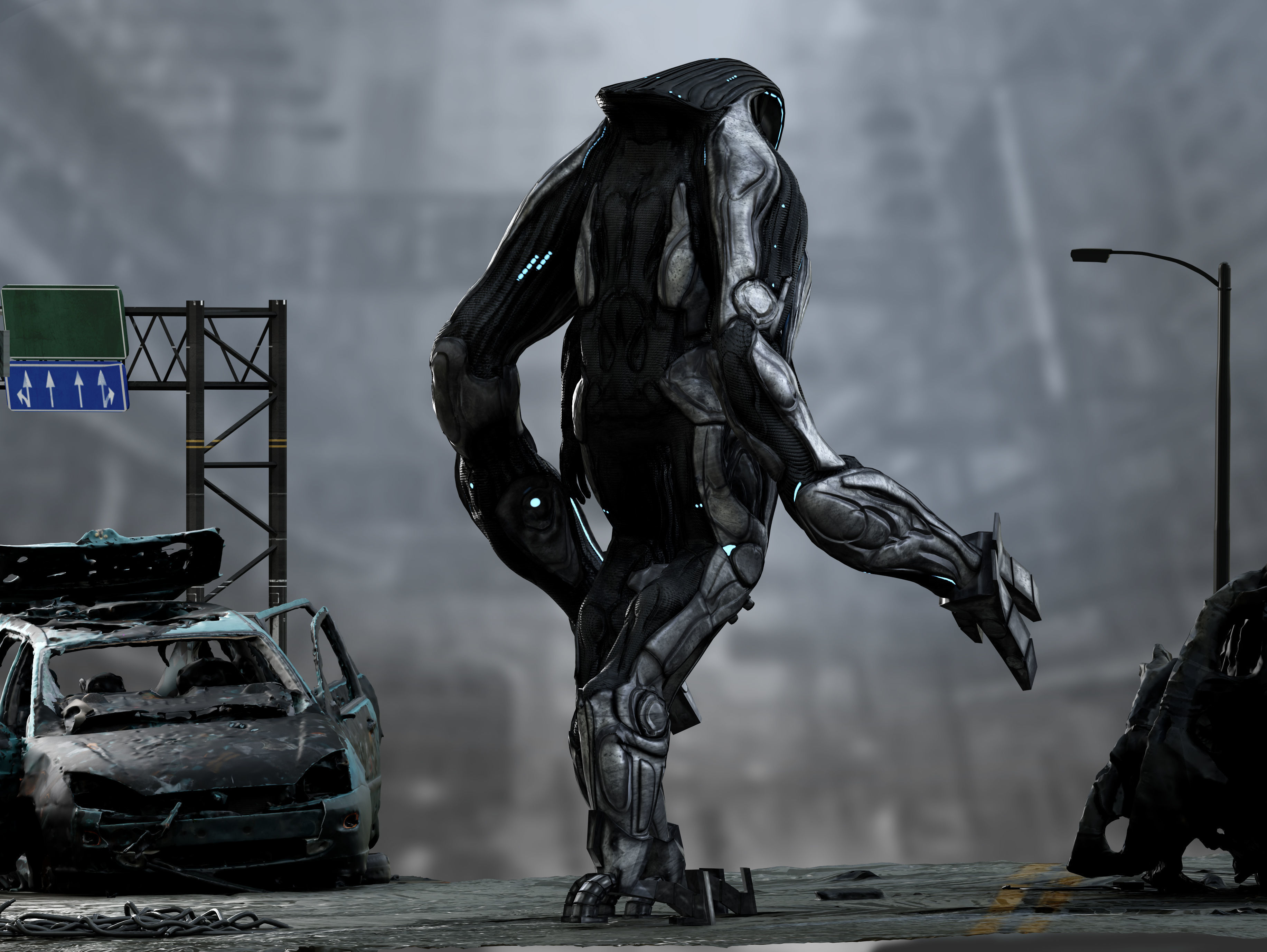 3D model Alien Exosuit VR / AR / low-poly rigged | CGTrader