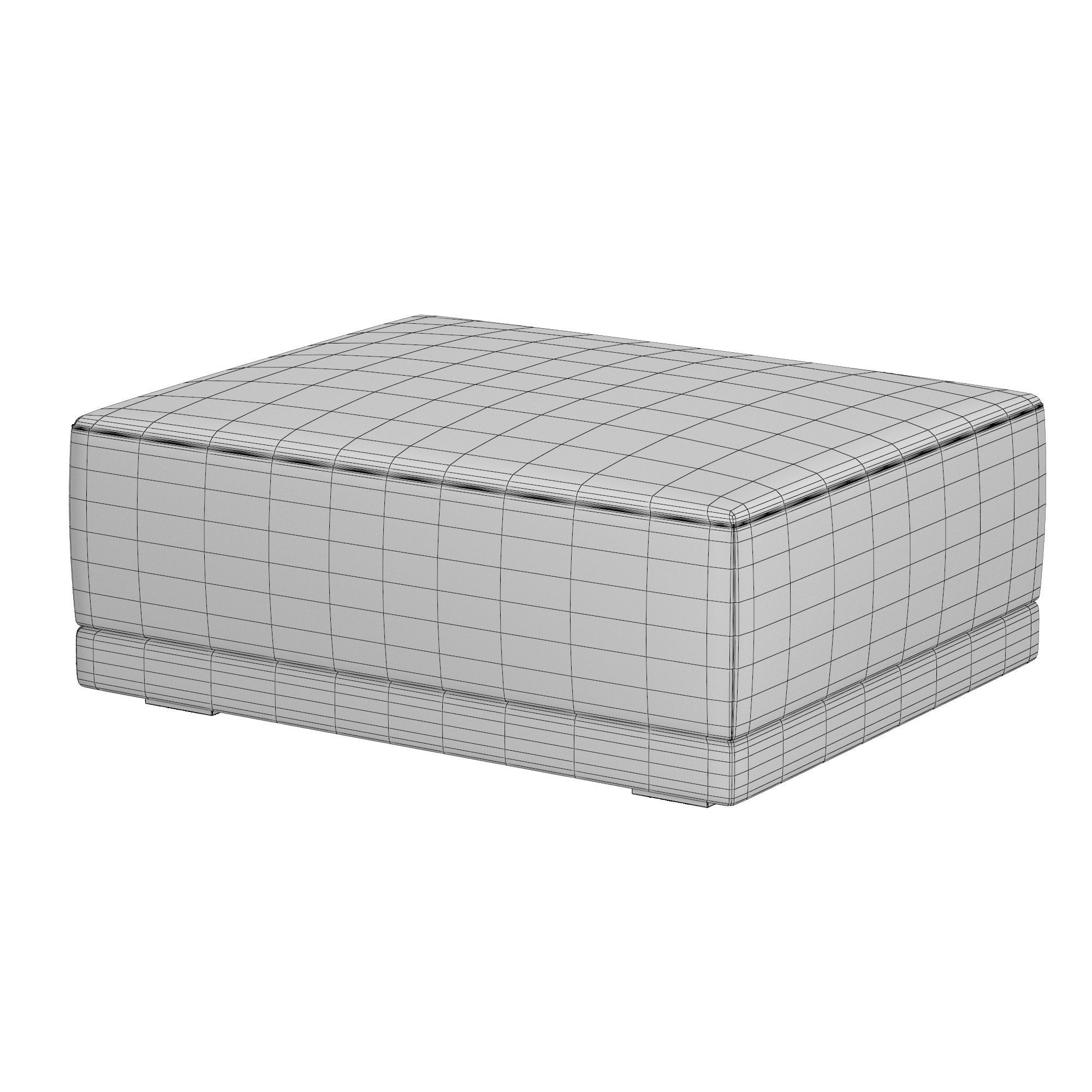 IVERSEN OTTOMAN 3D model | CGTrader