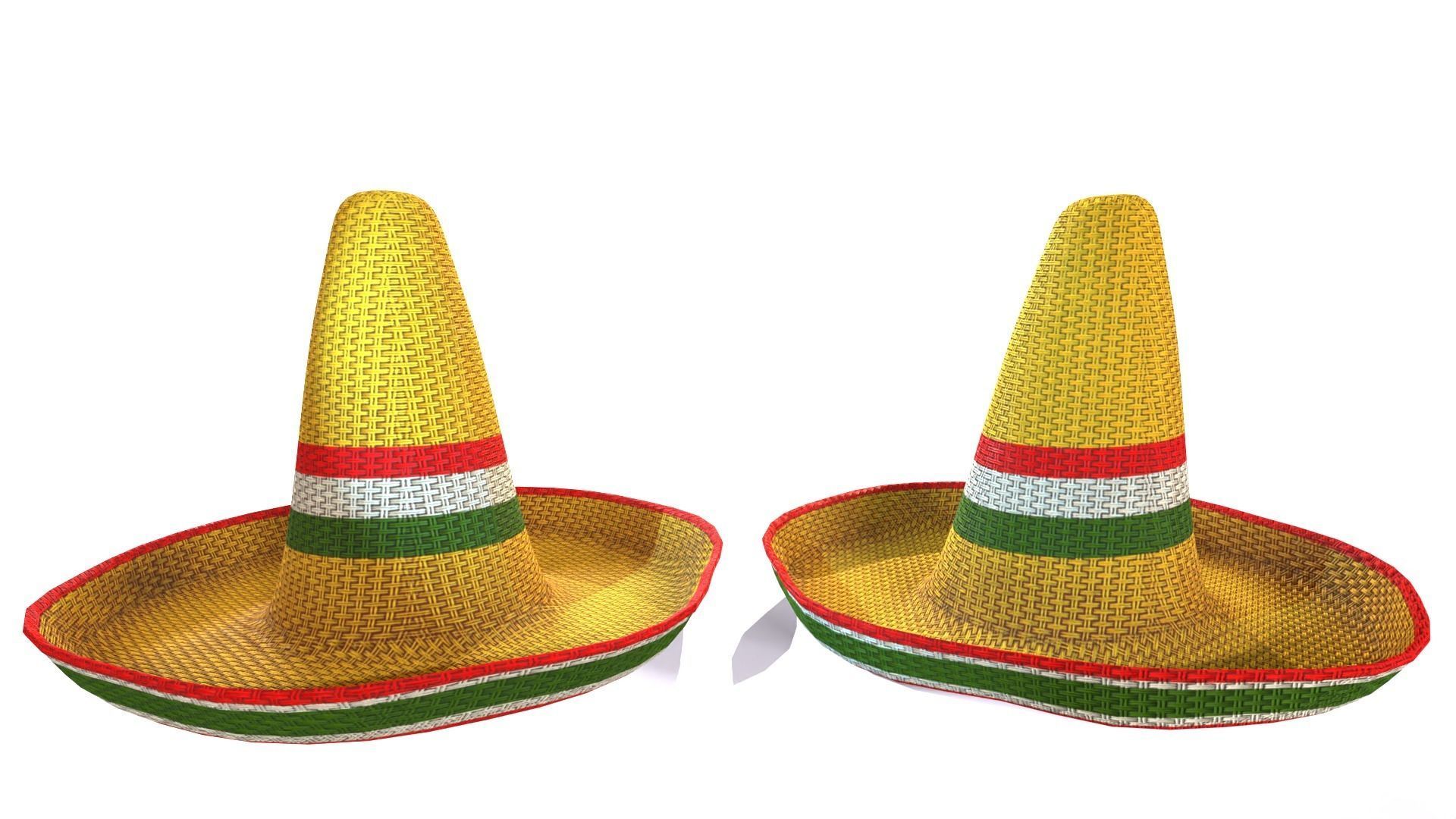 3D model Mexican Hat - Nachos Mexican Hat VR / AR / low-poly | CGTrader