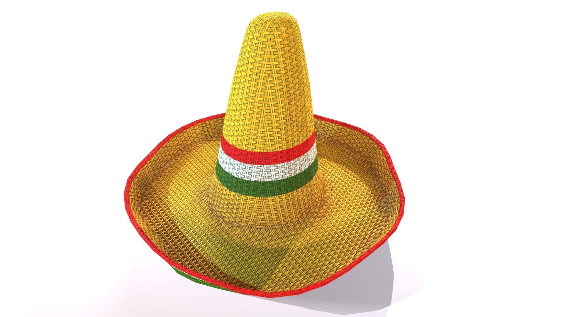 3D model Mexican Hat - Nachos Mexican Hat VR / AR / low-poly | CGTrader