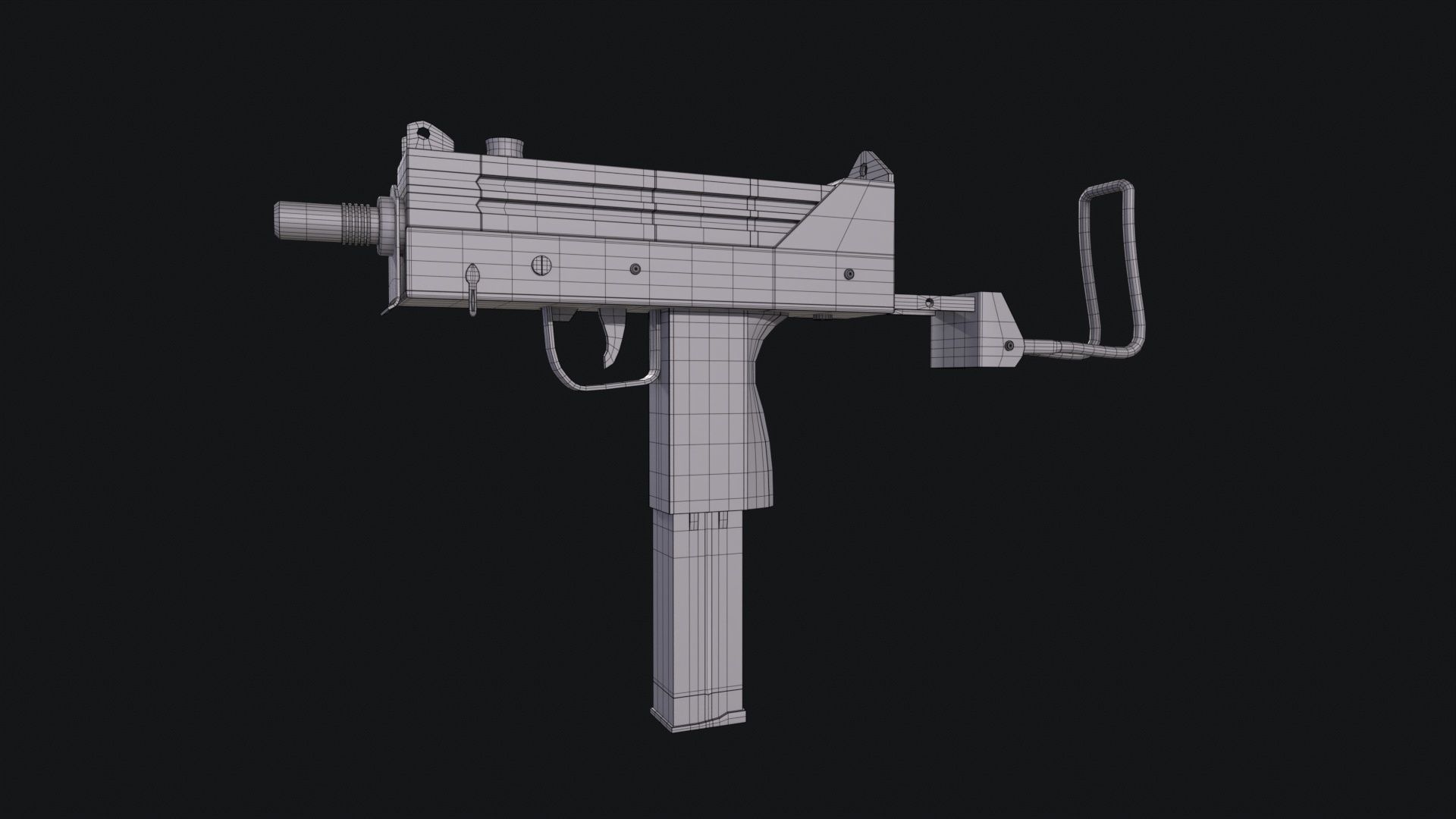 3D model Ingram Mac 10 Weapon VR / AR / low-poly | CGTrader