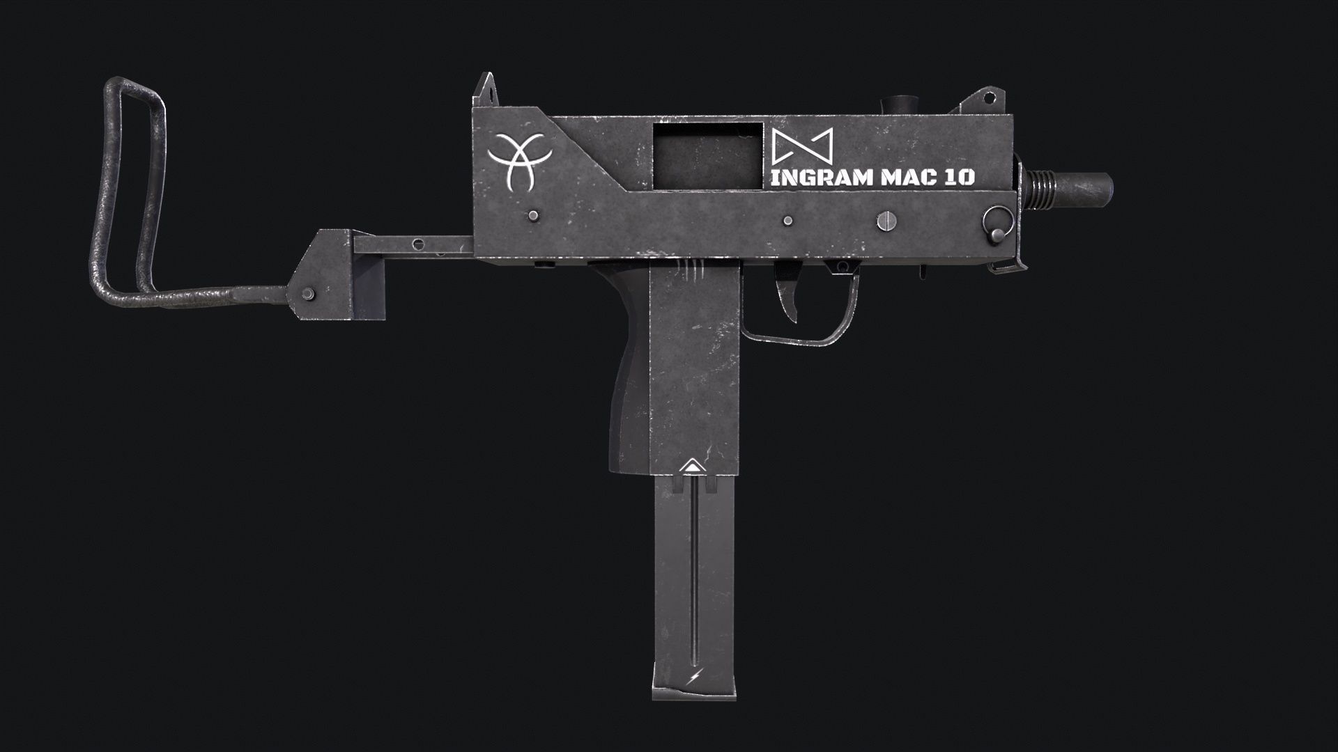 3D model Ingram Mac 10 Weapon VR / AR / low-poly | CGTrader