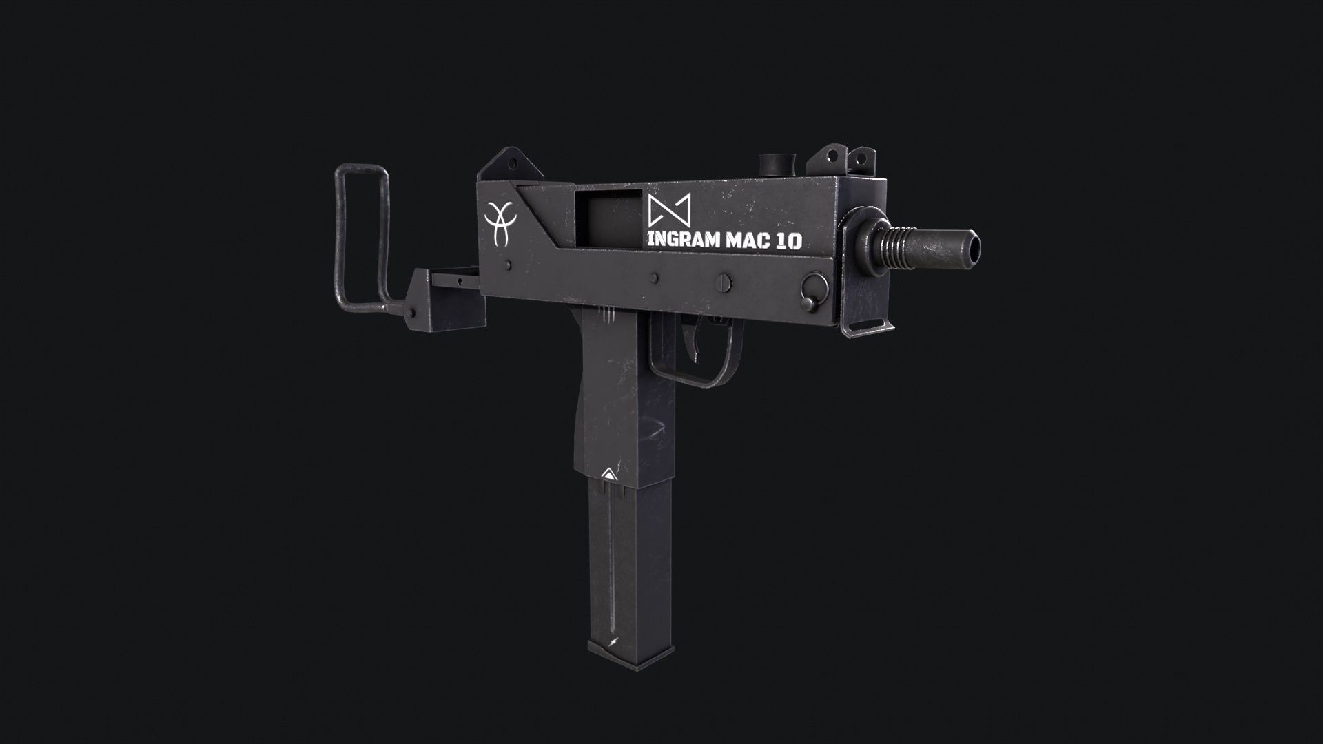 3D model Ingram Mac 10 Weapon VR / AR / low-poly | CGTrader