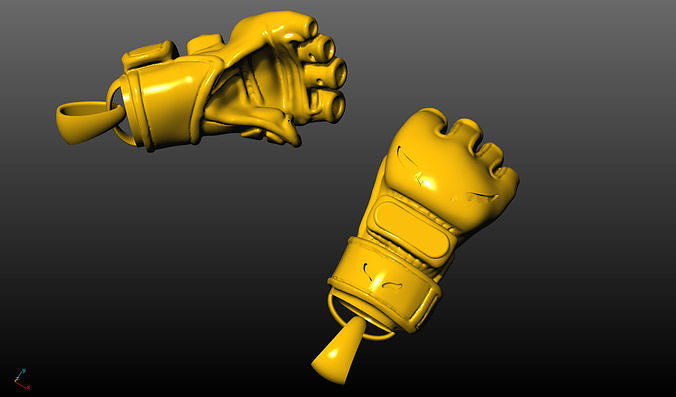 MMA boxing gloves 3D model 3D printable | CGTrader