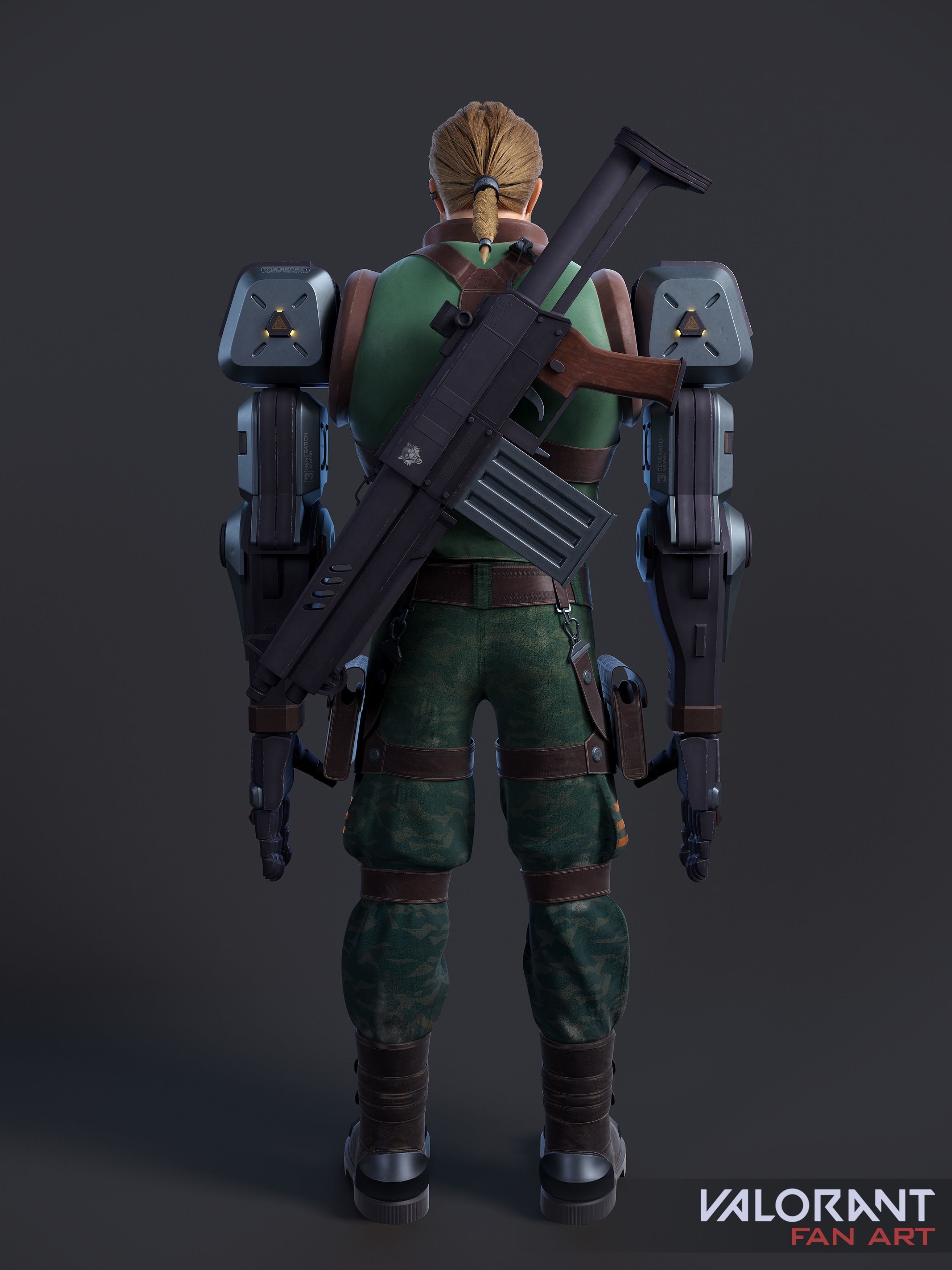 Breach Valorant fan art 3D model | CGTrader
