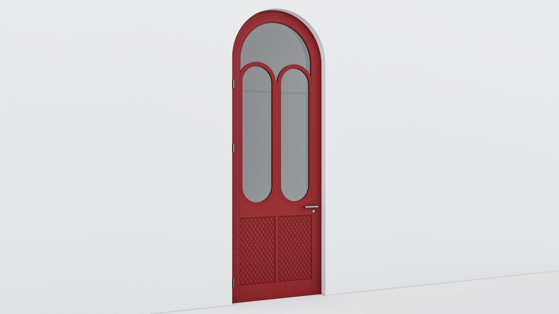 Aluminium door 360 3D model | CGTrader
