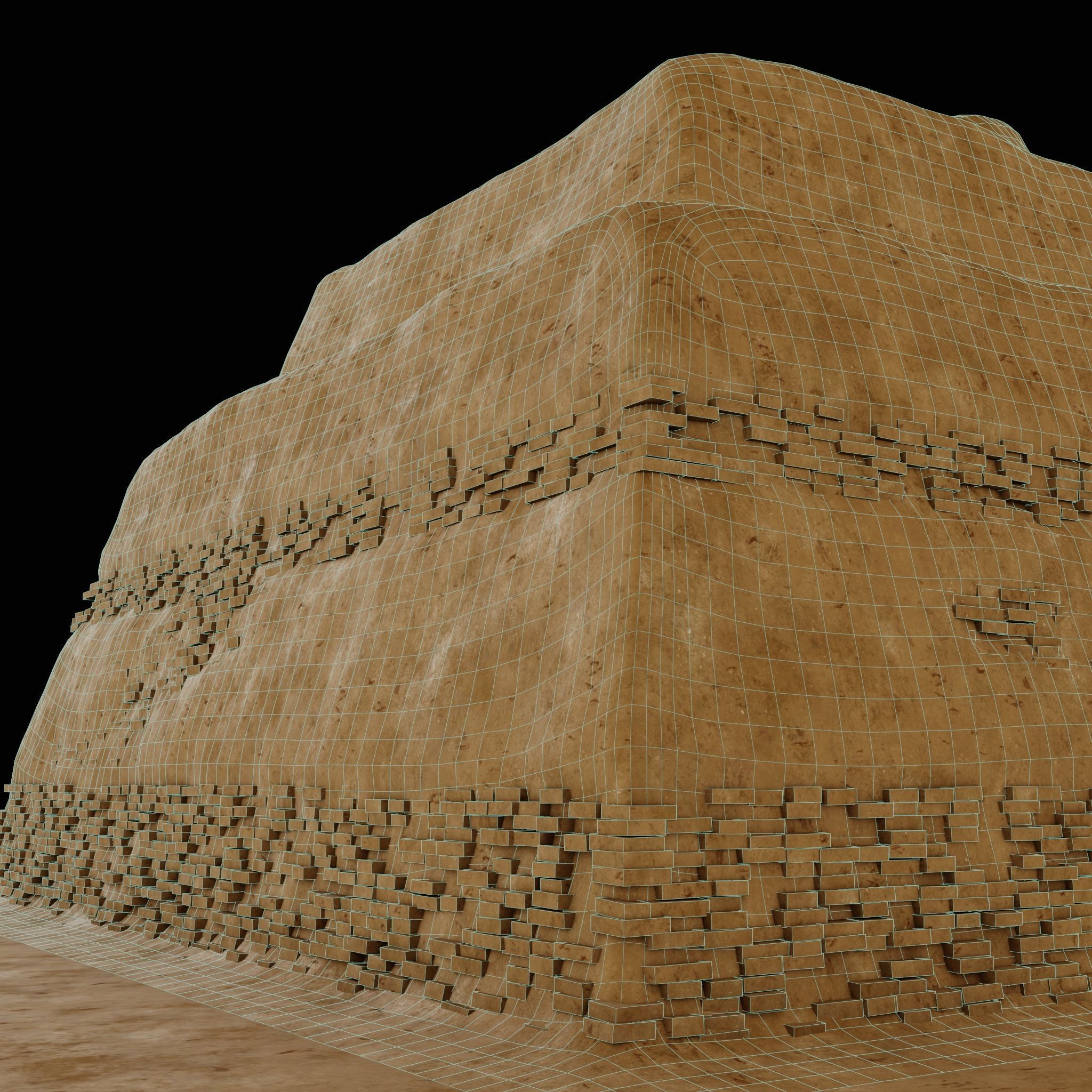 3D model EGYPTIAN PYRAMID ANCIENT EGYPT TEMPLE TOMB COLLECTION VR / AR ...
