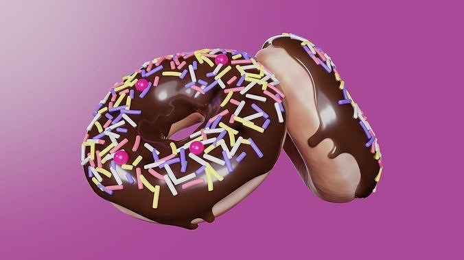 High-poly Donut 3D model | CGTrader