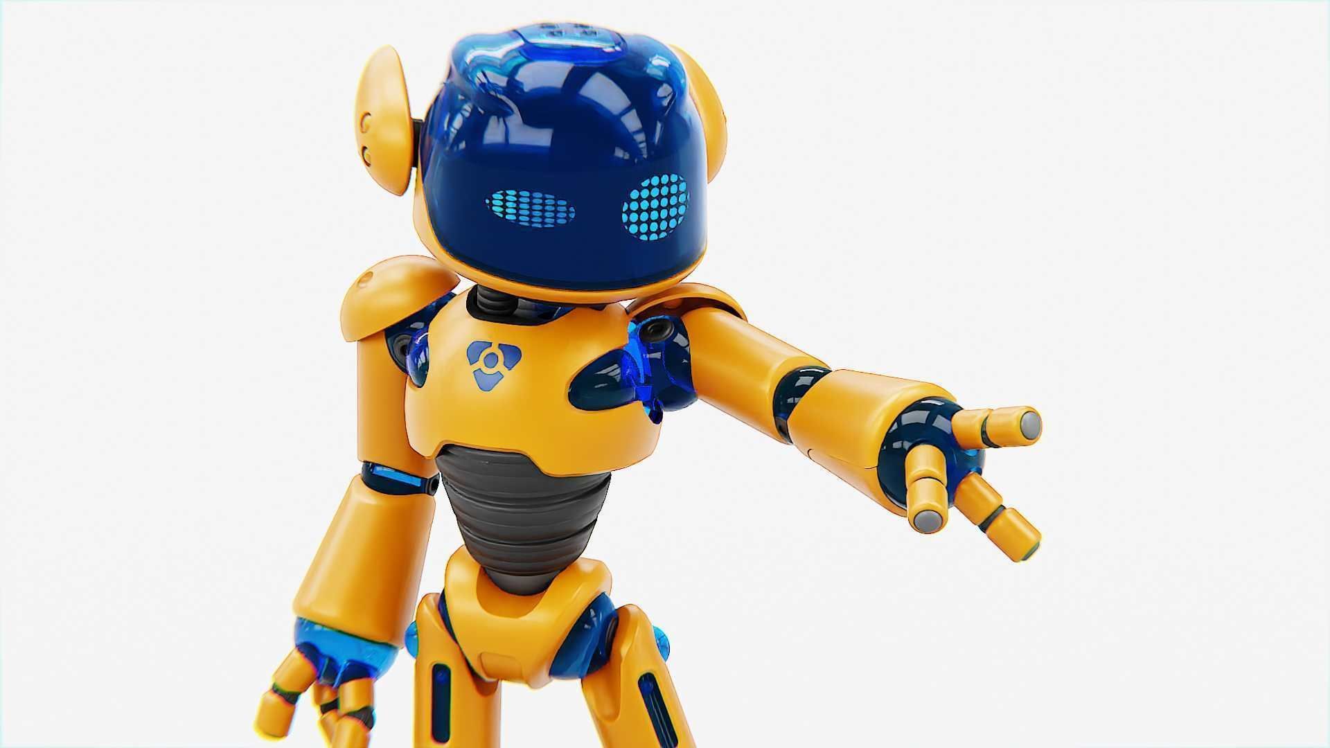 UTILITY BOT MONICA RIGGED 3D model rigged | CGTrader