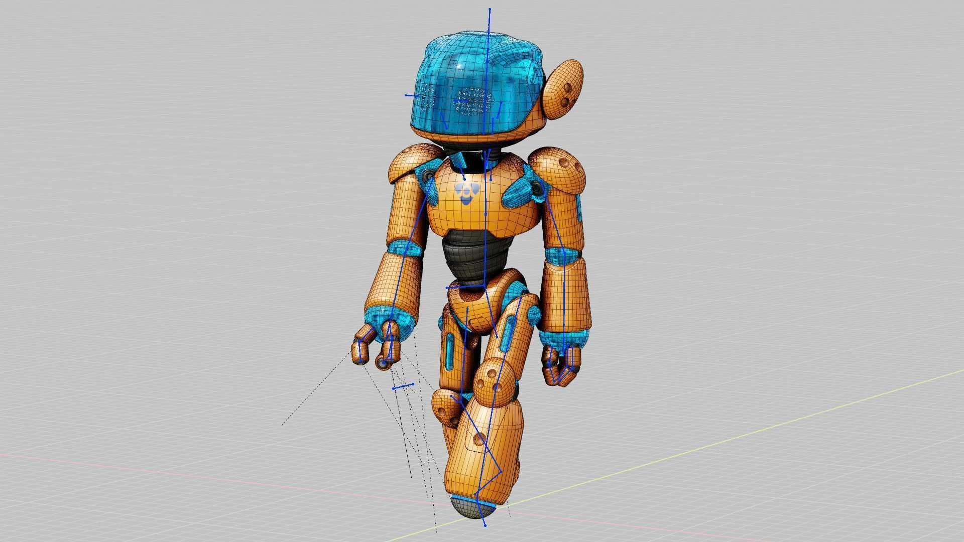 UTILITY BOT MONICA RIGGED 3D model rigged | CGTrader