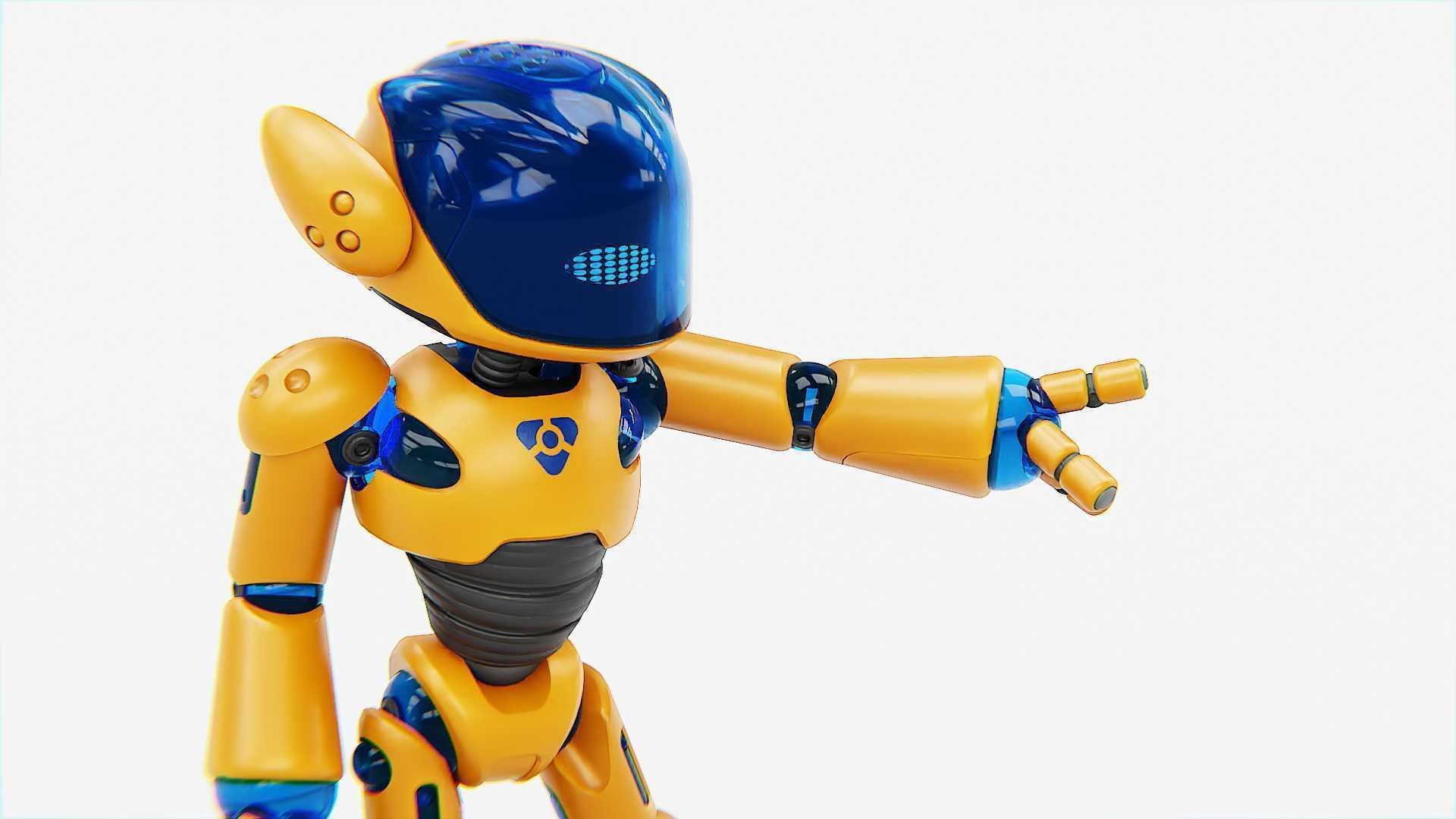 UTILITY BOT MONICA RIGGED 3D model rigged | CGTrader