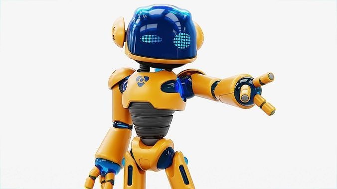 UTILITY BOT MONICA RIGGED 3D model rigged | CGTrader