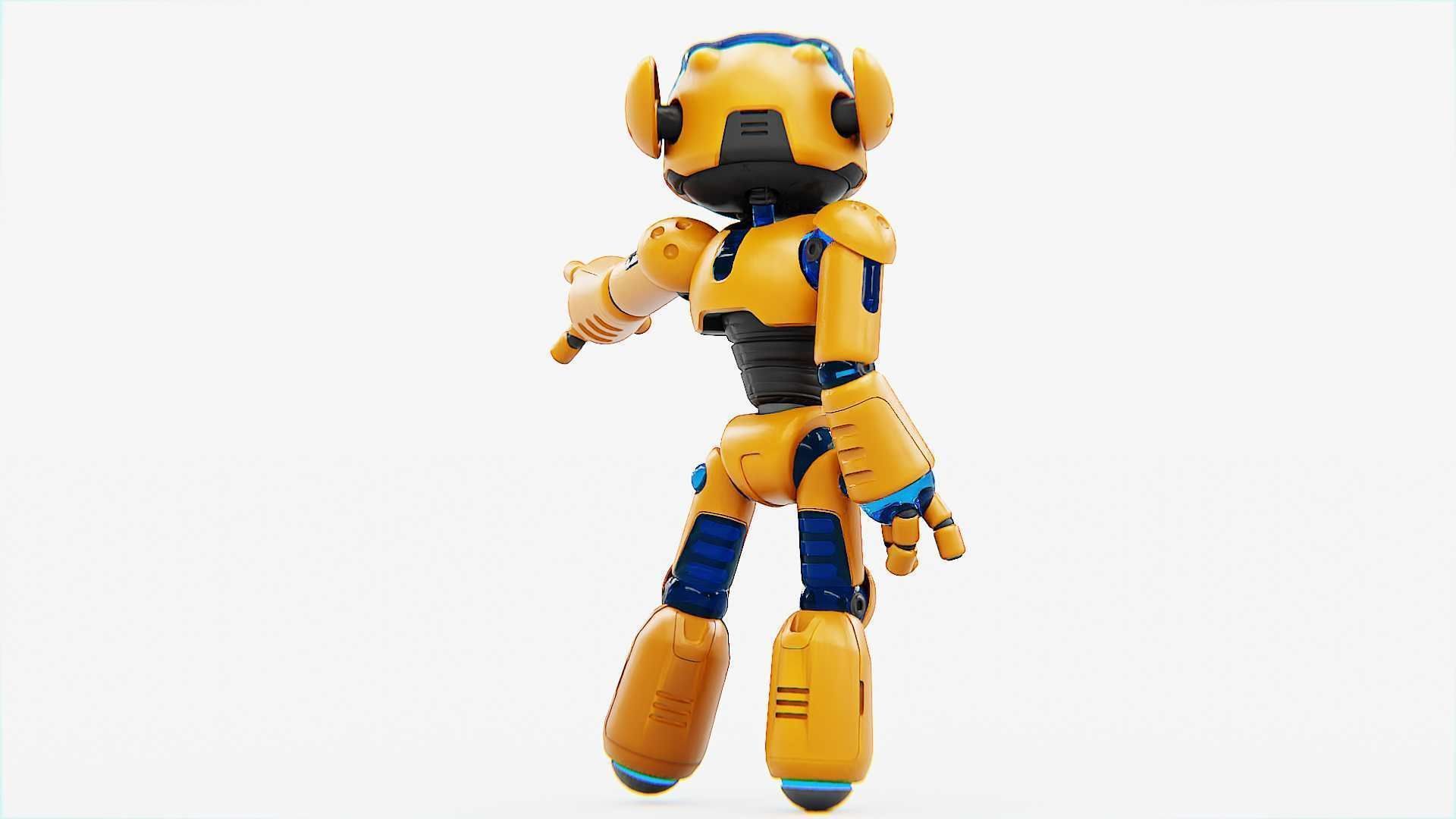 UTILITY BOT MONICA RIGGED 3D model rigged | CGTrader