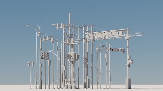3D model Street Electric Assets VR / AR / low-poly | CGTrader