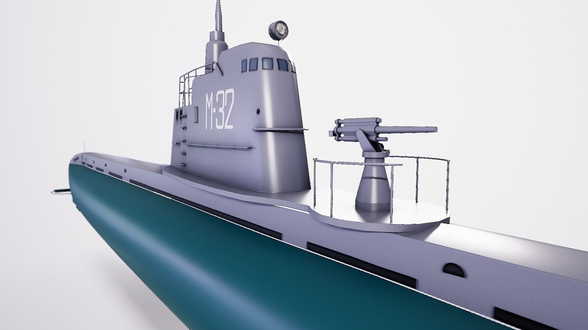 3D model Submarines type M XII VR / AR / low-poly | CGTrader