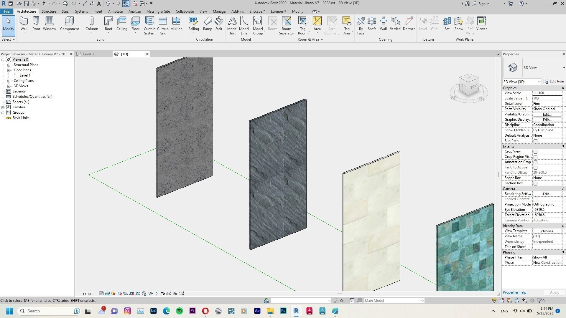 Material - Texture Revit Family 3D model | CGTrader