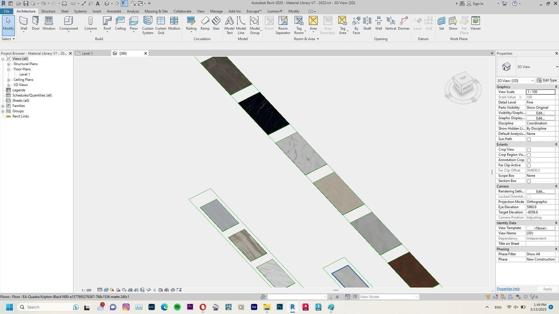 Material - Texture Revit Family 3D model | CGTrader