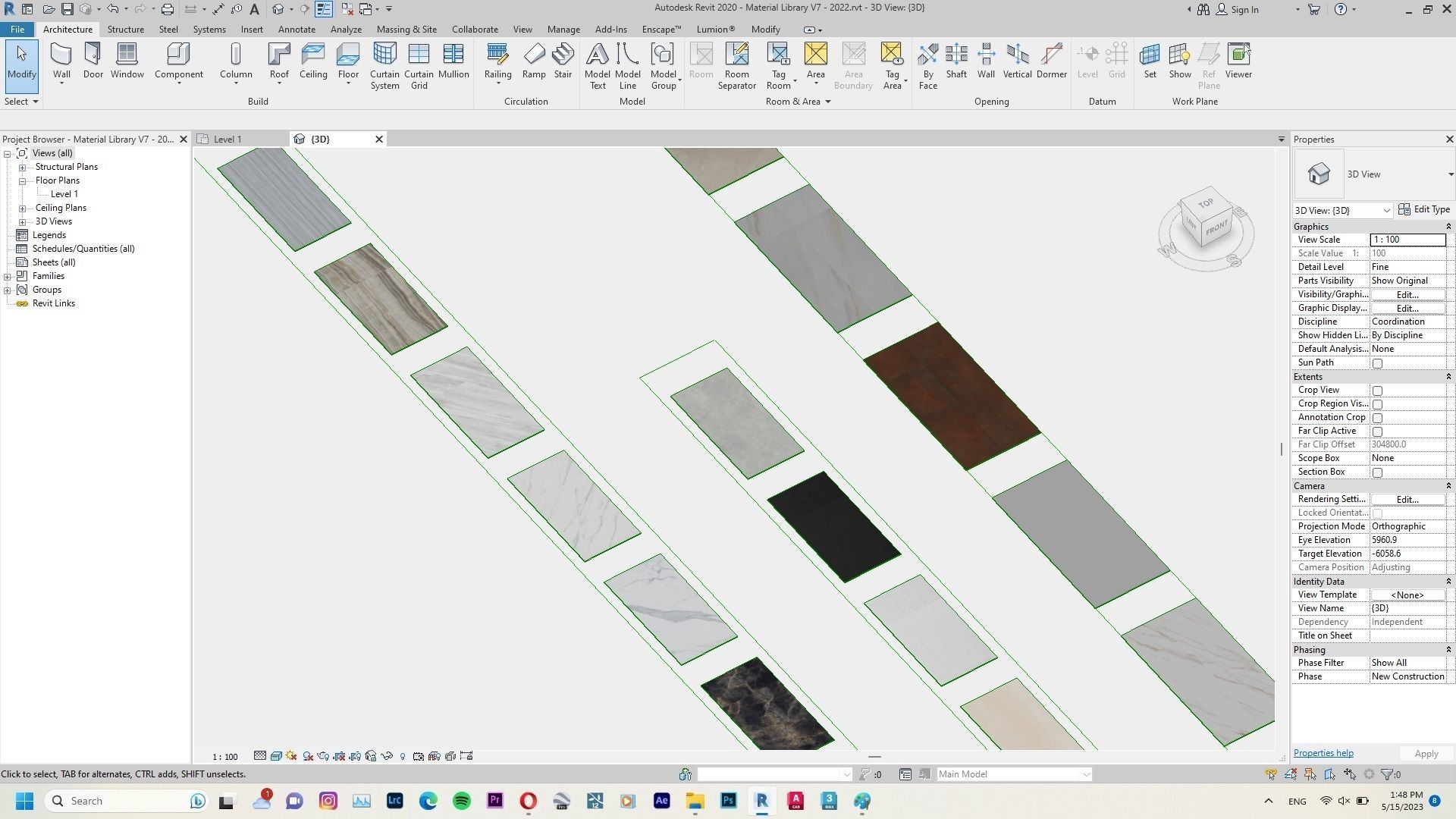 Material - Texture Revit Family 3D model | CGTrader