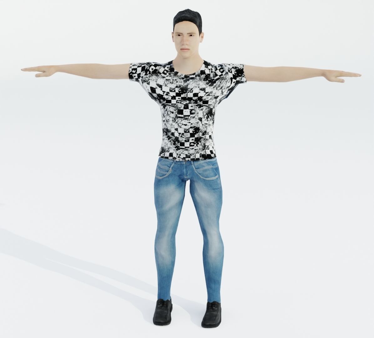 3D model Free male boy Rigged low poly model VR / AR / low-poly | CGTrader