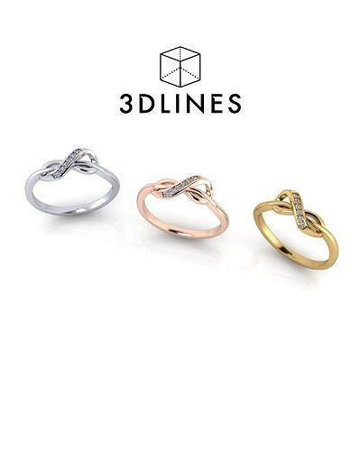 infinity jewelry ring free free 3D model 3D printable | CGTrader