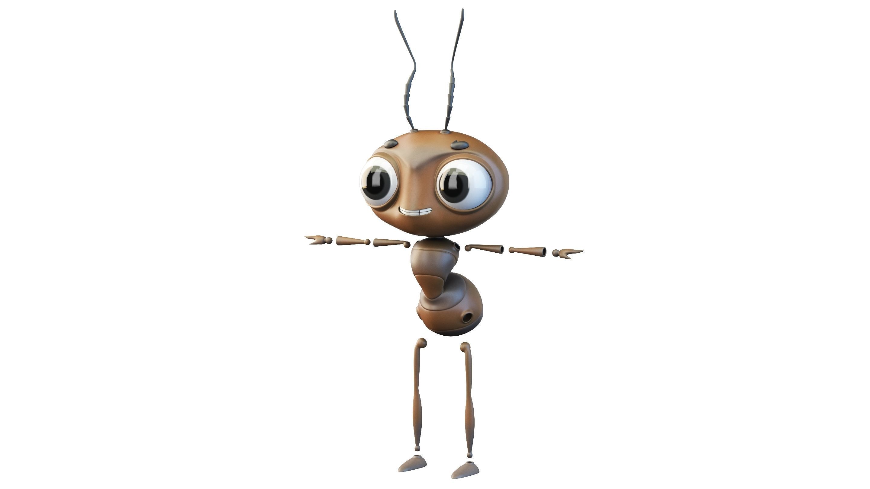 Cartoon Ant Character 3D model | CGTrader