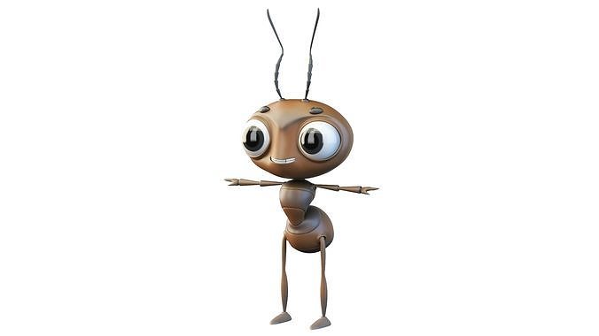 Cartoon Ant Character 3D model | CGTrader