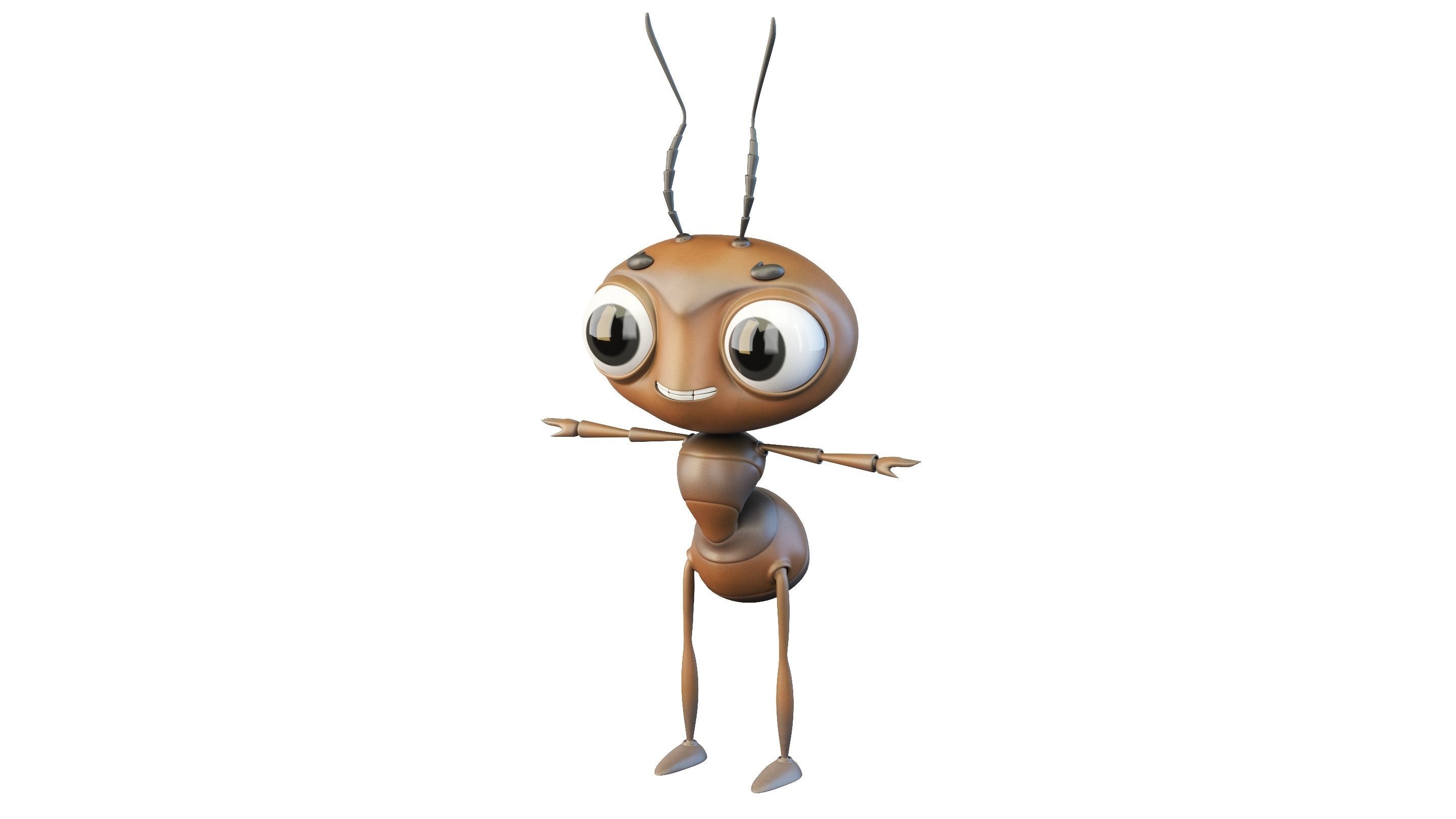 Cartoon Ant Character 3D model | CGTrader