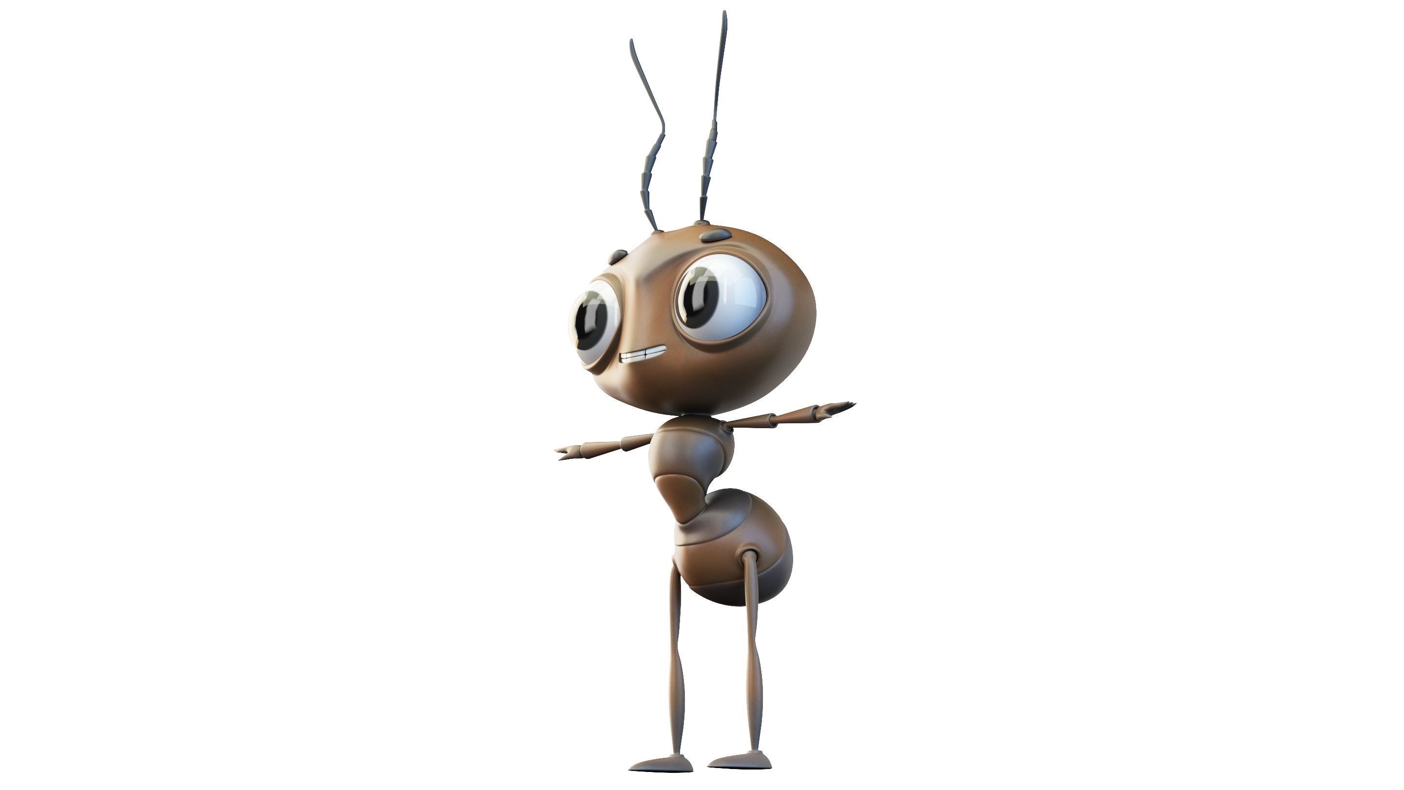Cartoon Ant Character 3D model | CGTrader