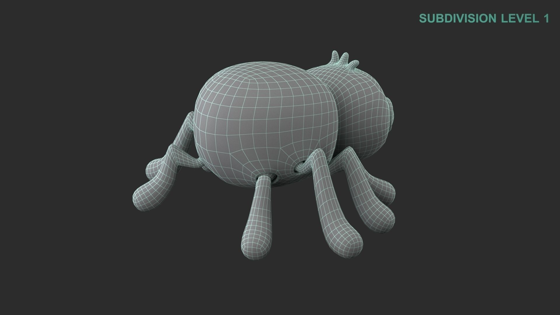 Cartoon Spider Character 3D model | CGTrader