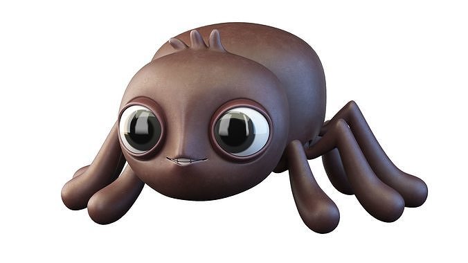 Cartoon Spider Character 3D model | CGTrader