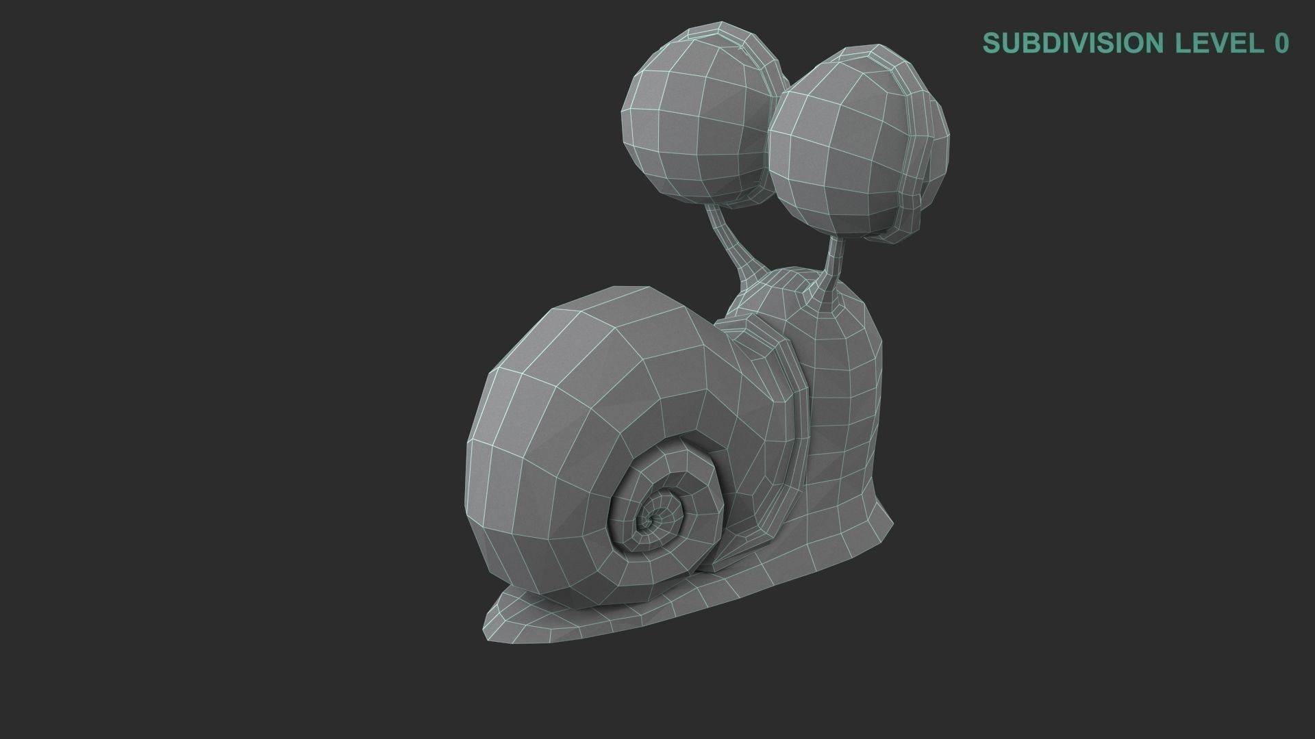Cartoon Snail Character 3D model | CGTrader
