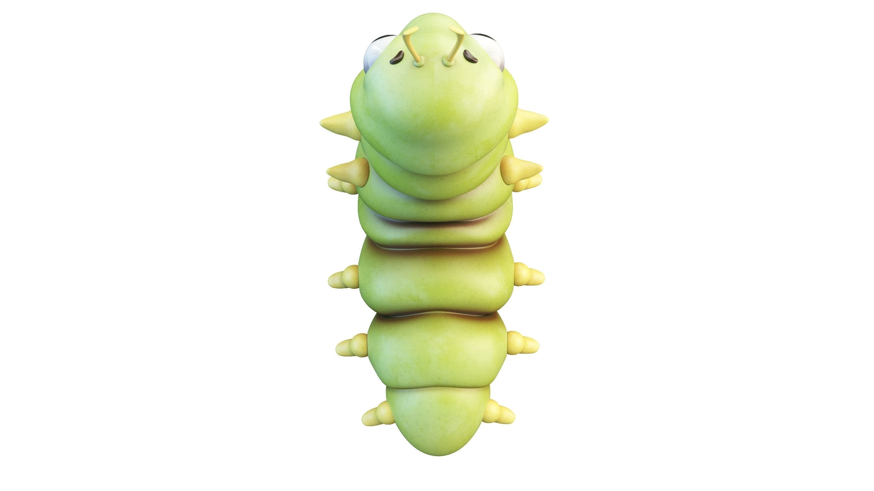 Cartoon Caterpillar Character 3D model | CGTrader