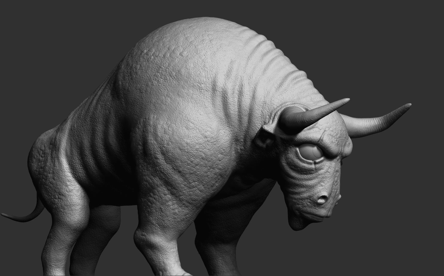 Giant Bull 3D model 3D printable | CGTrader