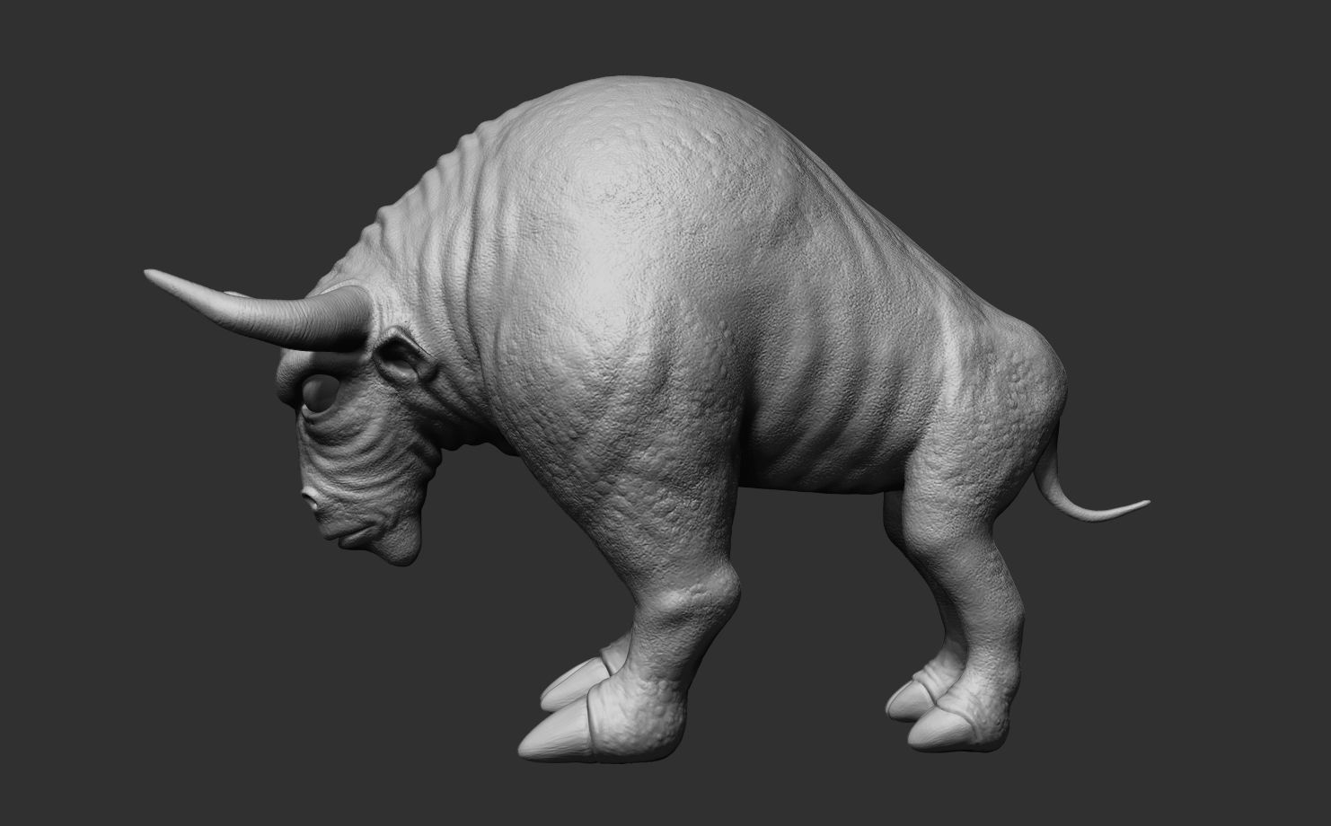 Giant Bull 3D model 3D printable | CGTrader