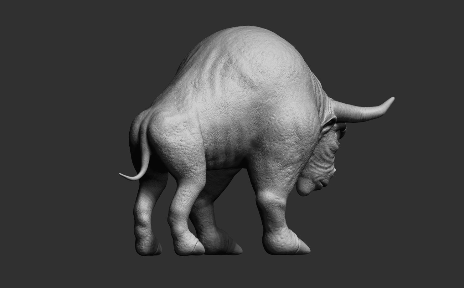 Giant Bull 3D model 3D printable | CGTrader