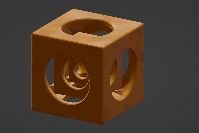 Concentric cubes free 3D model 3D printable | CGTrader