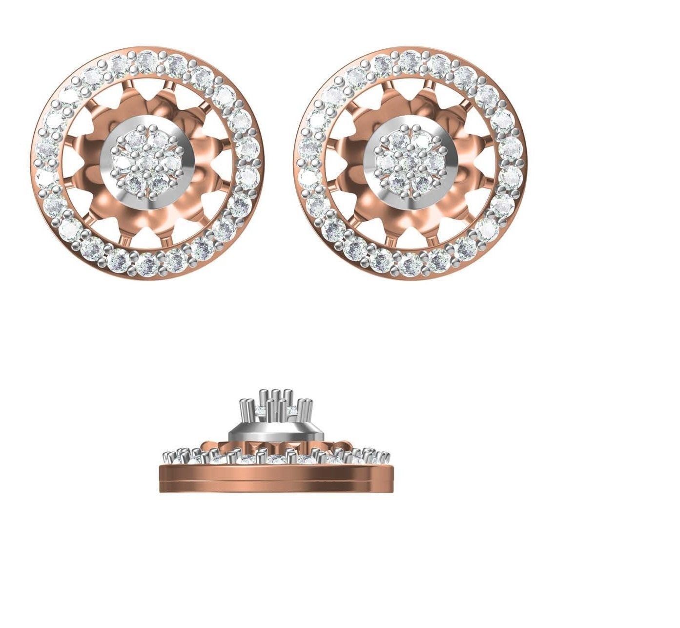 Women Earrings STL JCD Details 3D model 3D printable | CGTrader