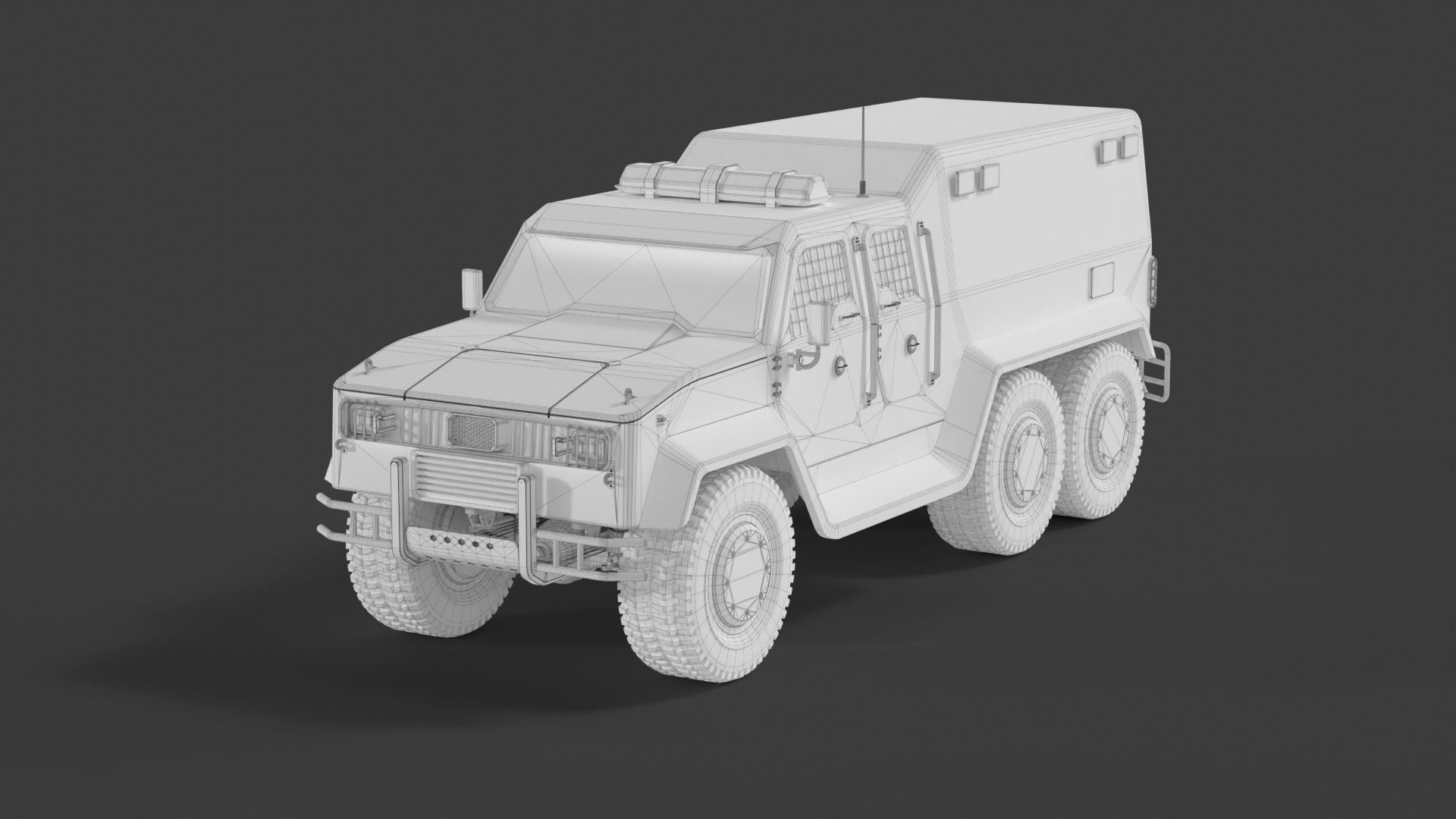 Military ambulance 3D model | CGTrader