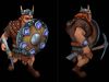 3D model Character low-poly 3d model dwarf with pickaxe VR / AR / low ...