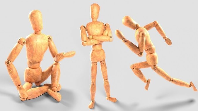 Mannequin Rig made for Blender 3D model rigged | CGTrader