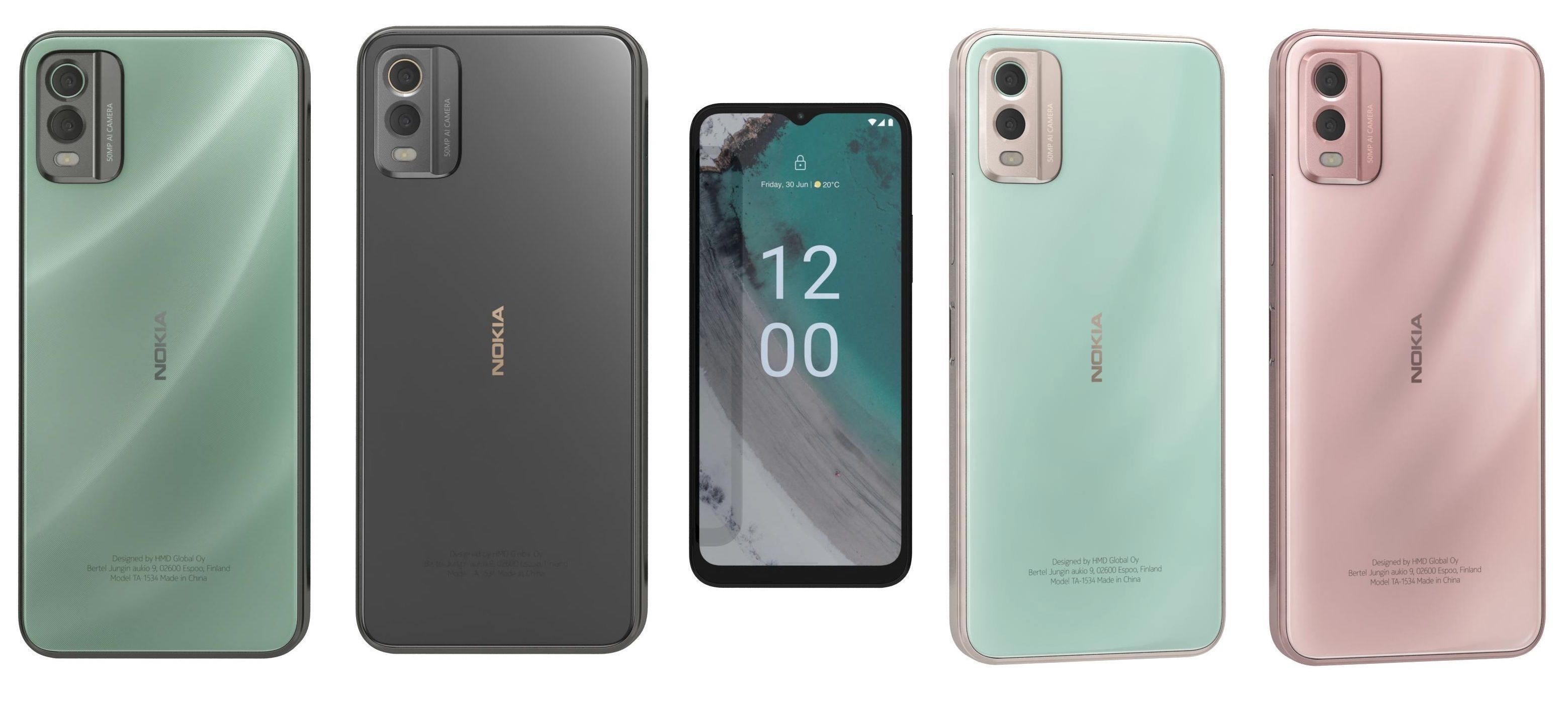 3D model Nokia C32 All Colors VR / AR / low-poly | CGTrader