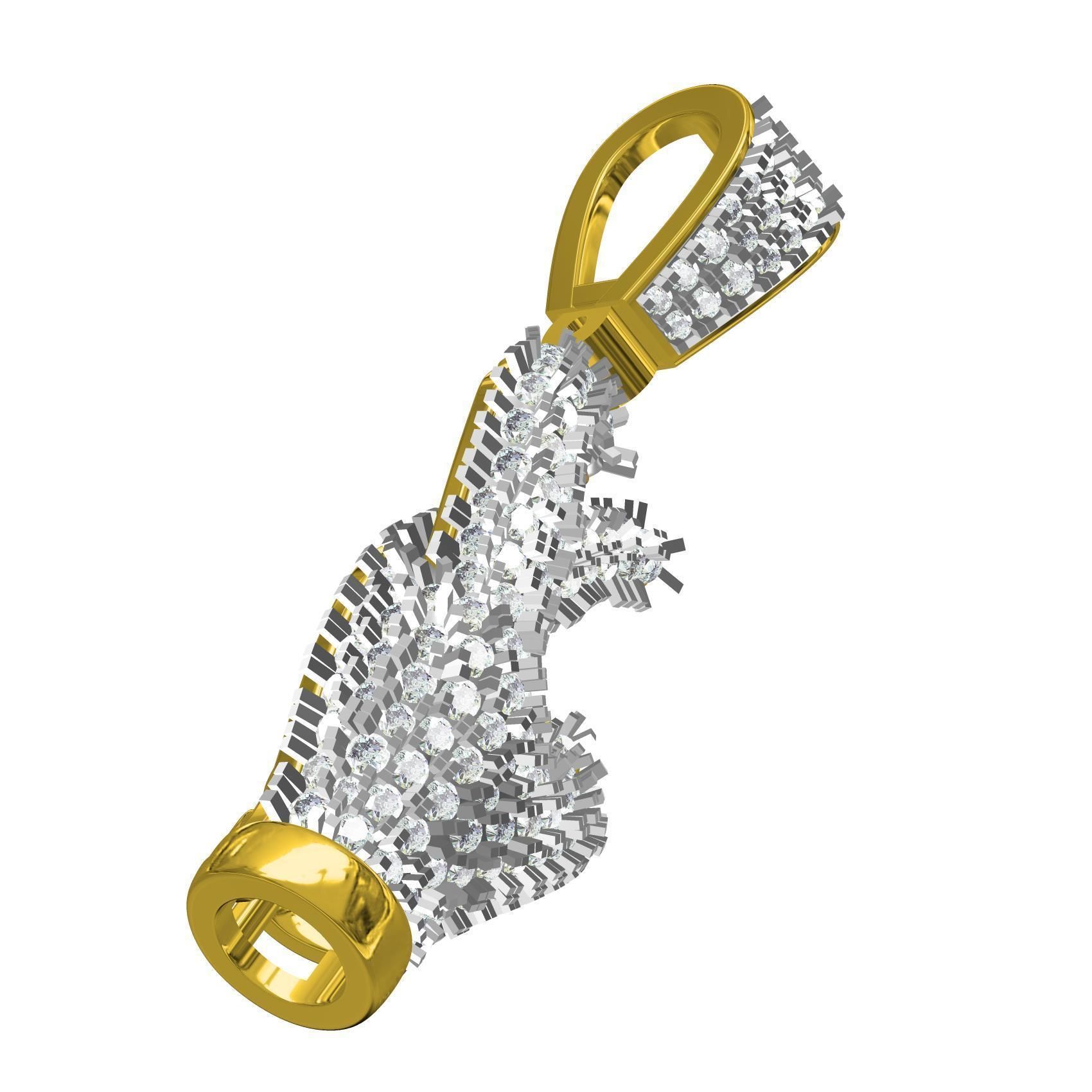East Side Hand Throwing Signs Diamond Hip Hop Pendant 3D model 3D ...