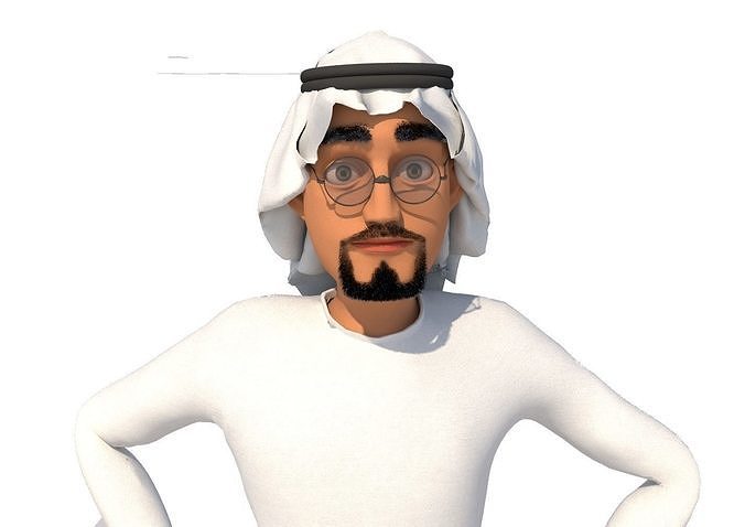 3D model Arab Cartoon Man VR / AR / low-poly | CGTrader