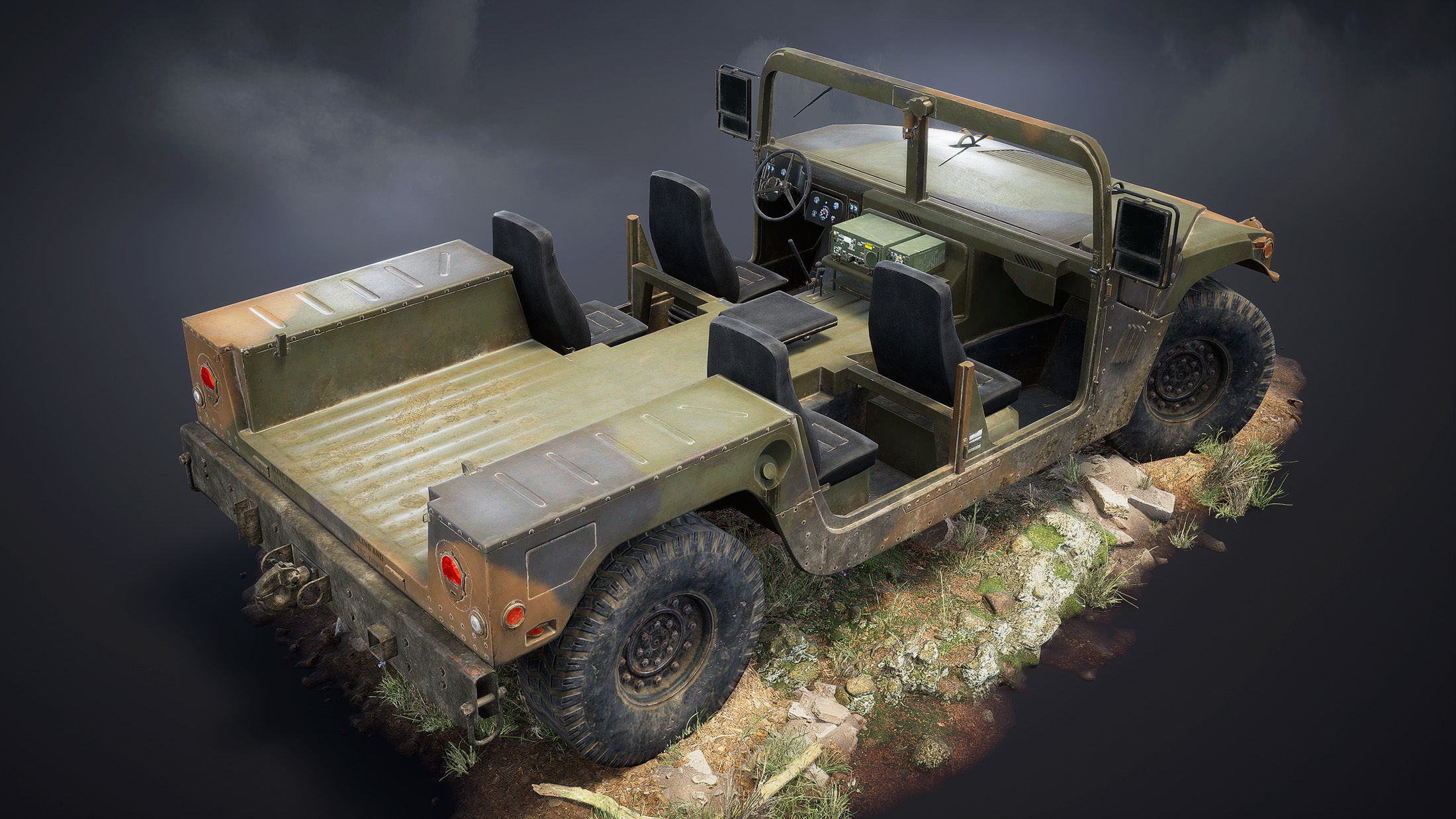 3D model HMMWV M998 Humvee VR / AR / low-poly | CGTrader