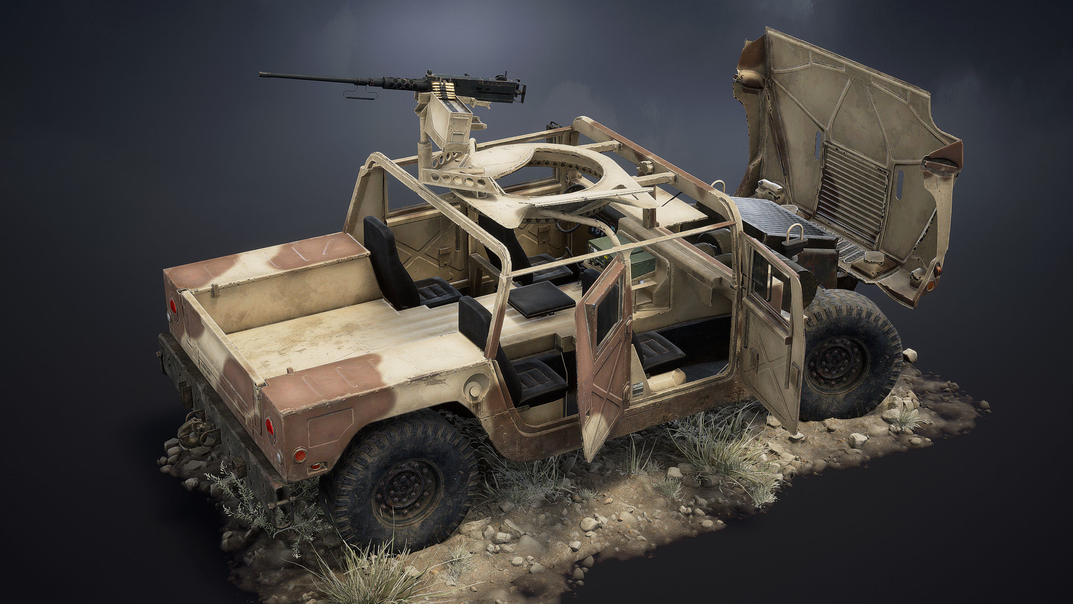 3D model HMMWV M998 Humvee VR / AR / low-poly | CGTrader